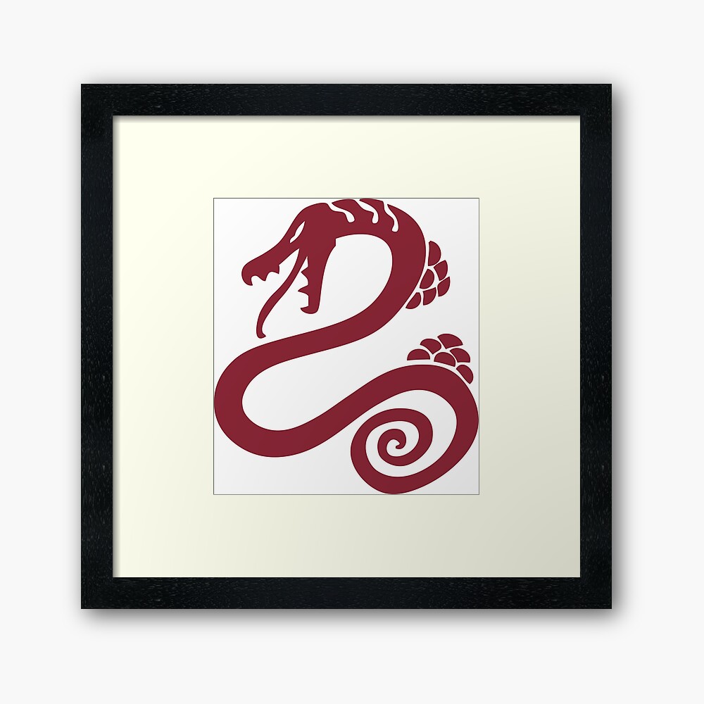 "The Seven Deadly Sins - The Serpent Sin of Envy (Red)" Framed Art ...
