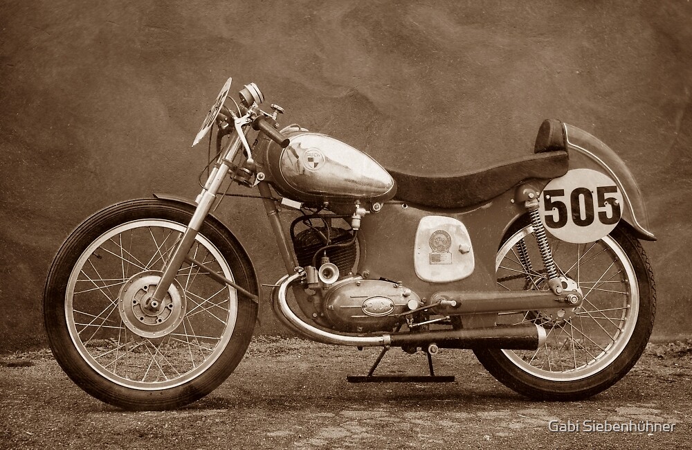"Motorcycle Puch 125 SL built in 1952" by Gabi Siebenhühner | Redbubble