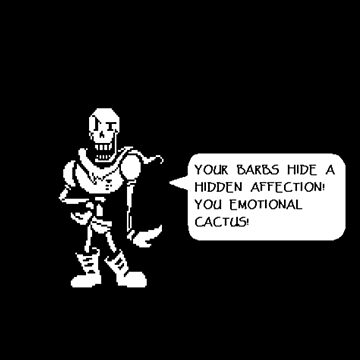 "Undertale - Papyrus speaking" Hardcover Journal for Sale by Gabbo ...