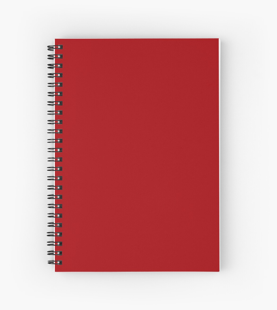 "Bright Red" Spiral Notebook by ARTPICSS | Redbubble