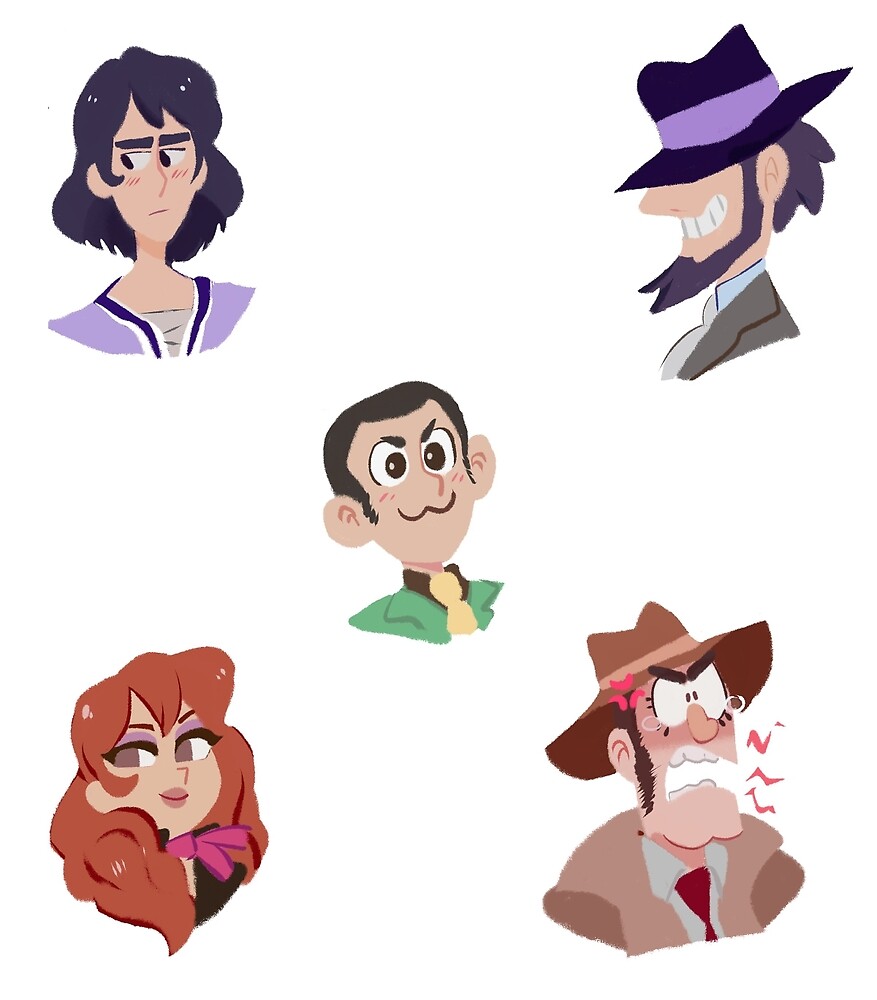 "lupin sticker set" by Amanda Long | Redbubble