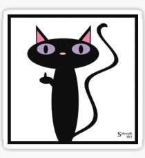 Middle Finger Cat: Stickers | Redbubble