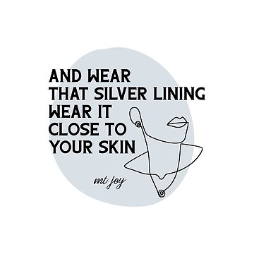 "MT. Joy - Silver Lining" Sticker for Sale by Coloor | Redbubble