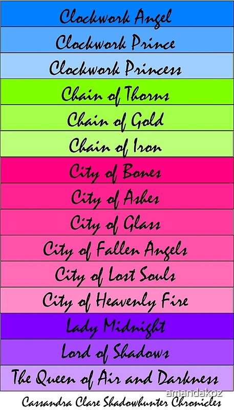 "Shadowhunter Titles" by amandakoz | Redbubble
