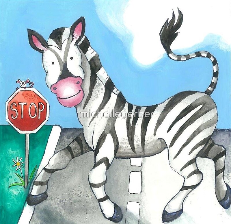 "Zebra Crossing" by Michelle Gerber | Redbubble
