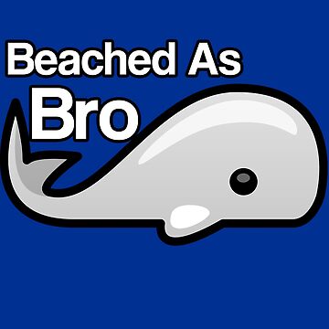 "Beached As Bro" Sticker for Sale by FITH | Redbubble