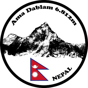 "Ama Dablam (big logo)" Essential T-Shirtundefined by Christopher ...