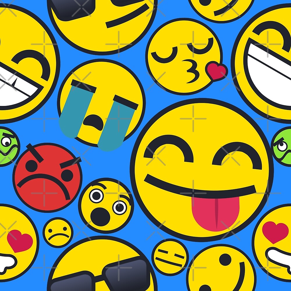 "Simple Emojis | Pattern" by archanor | Redbubble