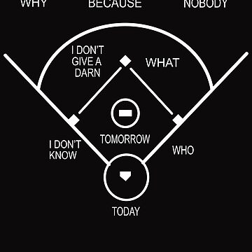 "Abbott Costello Who's on First baseball" Essential T-Shirt for Sale by ...