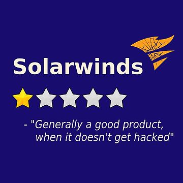 "Solarwinds 1 Star Review" Sticker for Sale by HappySchnapper | Redbubble