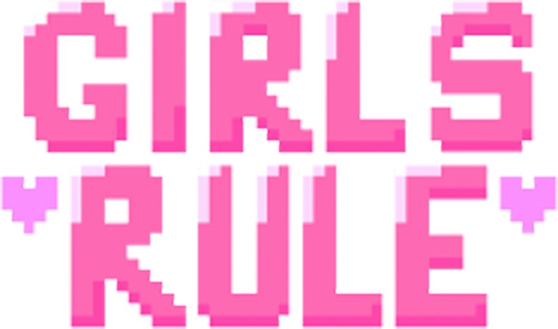 "Girls Rule" Stickers by LadyBoner69 | Redbubble