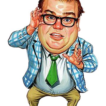 "Chris farley" Sticker by Merchmanga | Redbubble