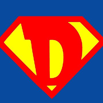 "D Super" Sticker for Sale by MonogramMonkey | Redbubble