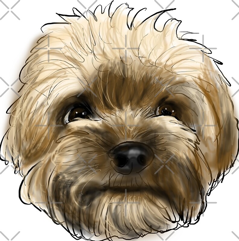 "Dog Puppy Cartoon" by Ryan Biddle | Redbubble