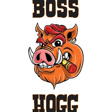 "Boss Hogg" Sticker for Sale by Level12 | Redbubble