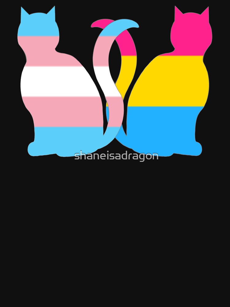 Trans Pansexual Pride Cats Zipped Hoodie By Shaneisadragon Redbubble