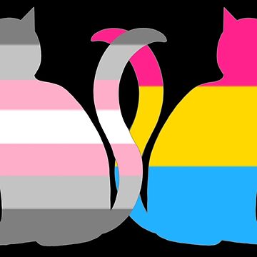 "Pansexual Demigirl Pride Cats" Photographic Print for Sale by ...
