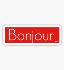 Bonjour Stickers | Redbubble