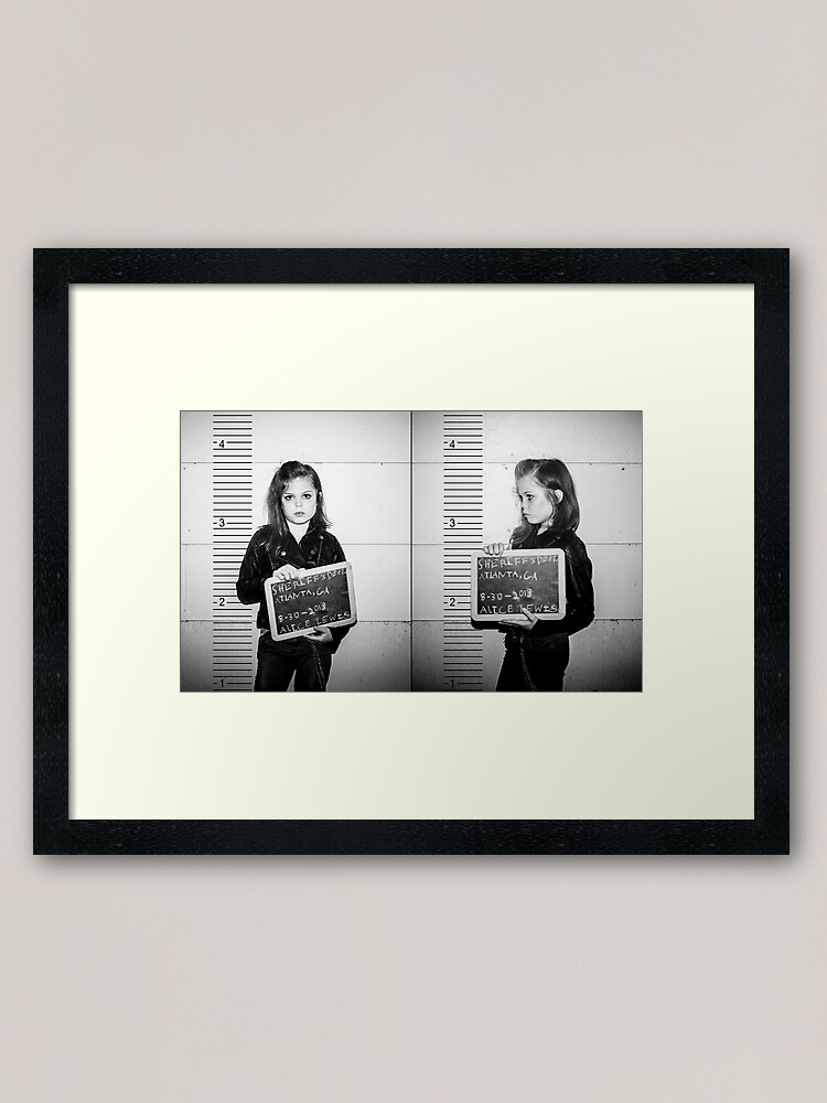 "Mugshot" Framed Art Print by maliceofalice | Redbubble