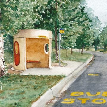 "Canberra Bus Stop Richardson" Poster for Sale by Paris Lomé | Redbubble