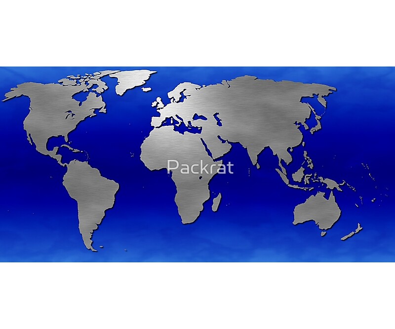 "Metal Earth Map" by Packrat | Redbubble