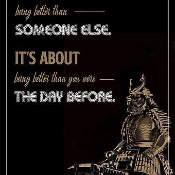 "Samurai - Motivational Quote" Poster for Sale by Martial-X | Redbubble