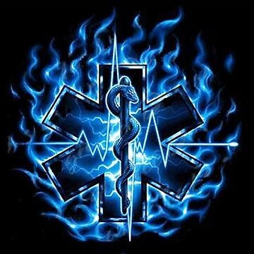 "Blue EMS star" Sticker for Sale by cmckenzie | Redbubble