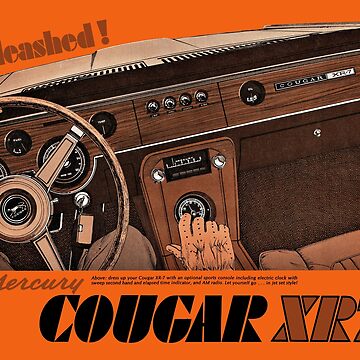 "MERCURY COUGAR XR7" Sticker for Sale by ThrowbackM2 | Redbubble
