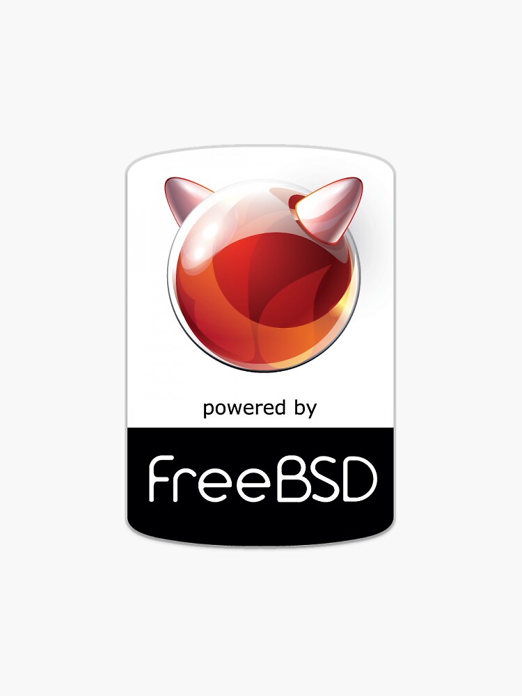 "free bsd logo" Sticker by Jugulaire | Redbubble