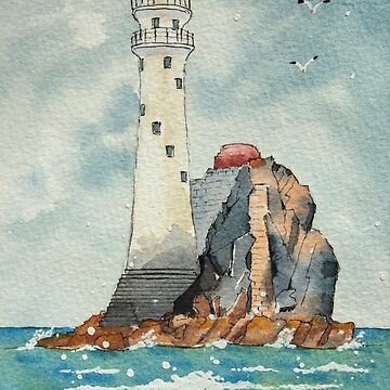 "Fastnet Lighthouse." Sticker for Sale by John Ray | Redbubble