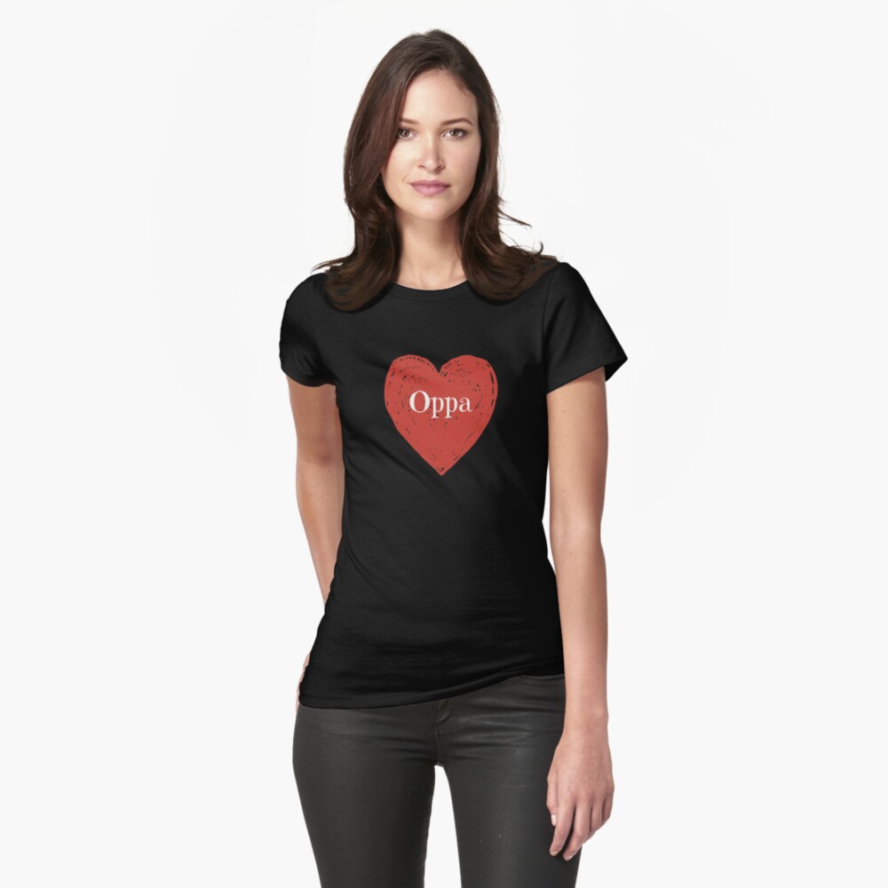 "Oppa Heart" T-shirt by DestinysDreams | Redbubble