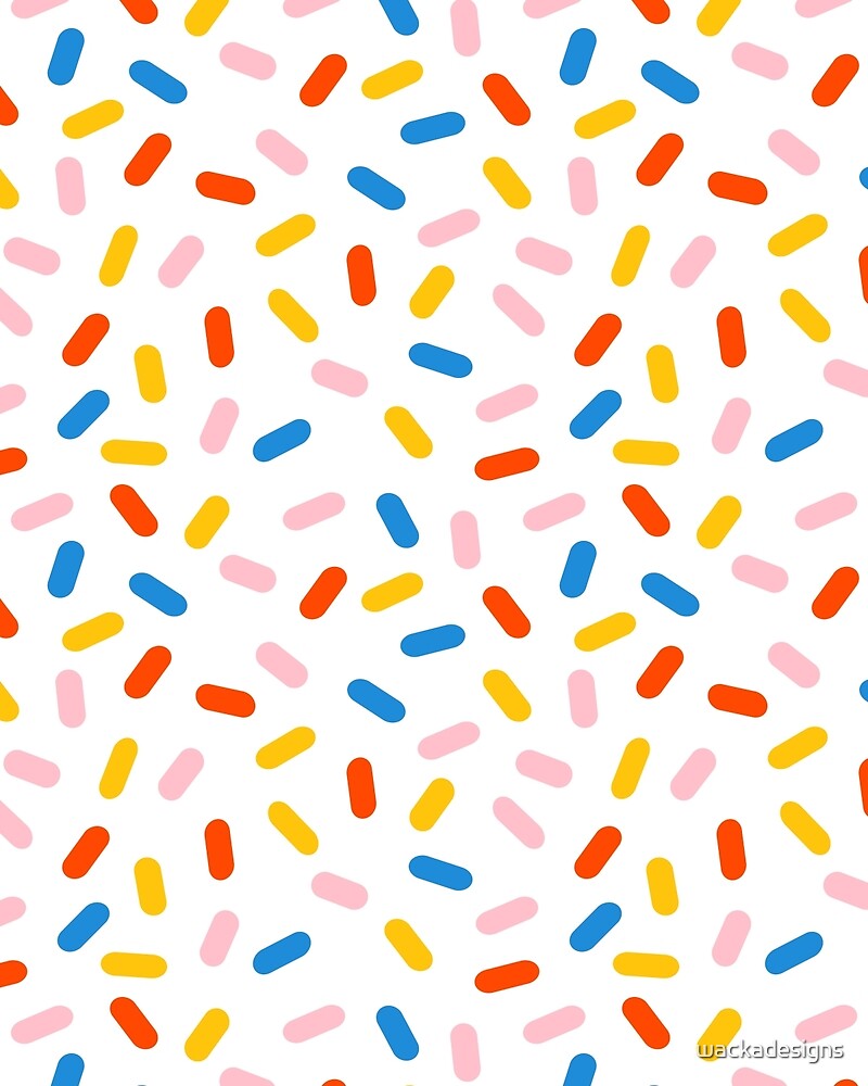 "Sprinkles modern minimal abstract simple retro throwback 1980's style ...
