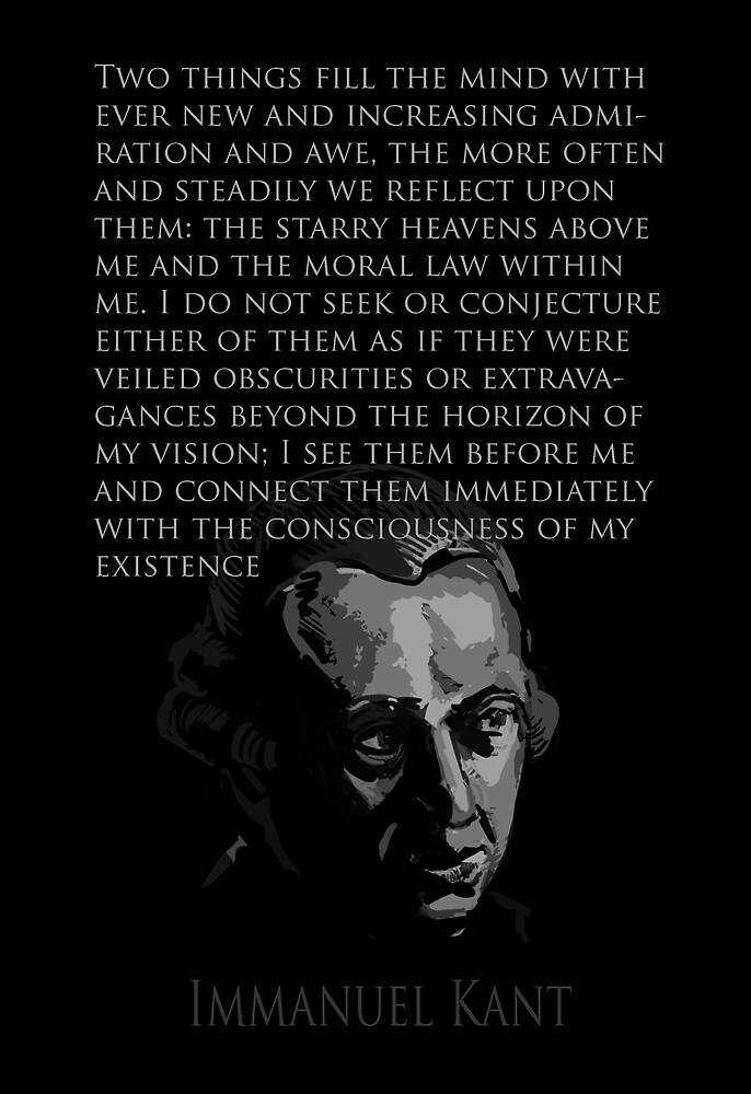 "Immanuel Kant " by Mitchell Nolte | Redbubble