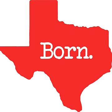"Texas Born TX Red" Kids T-Shirt for Sale by mindofstate | Redbubble