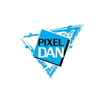 "Retro Logo Too" Sticker for Sale by PixelDan | Redbubble