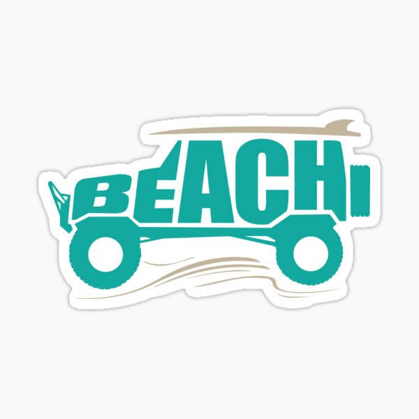 Jeep Beach Stickers | Redbubble