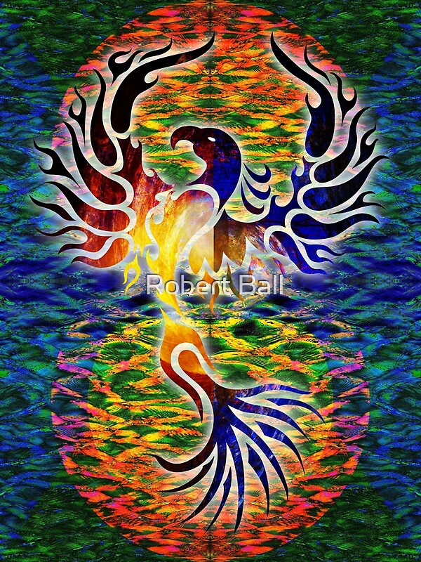 "Spiritual Phoenix" by Robert Ball | Redbubble