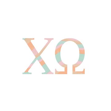 "Greek Letters- XO" Sticker for Sale by BreccaR | Redbubble