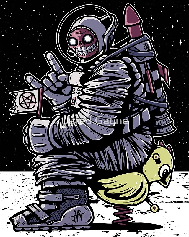 "Space Demon" by Jared Gagne | Redbubble