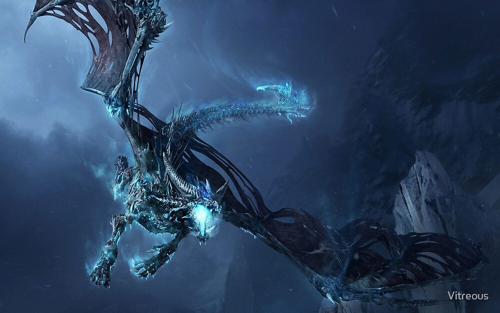 "Undead Ice Dragon" by Vitreous | Redbubble