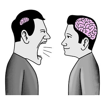 "Small Brain Shouting At Big Brain Meme *HIGH QUALITY*" Poster for Sale ...