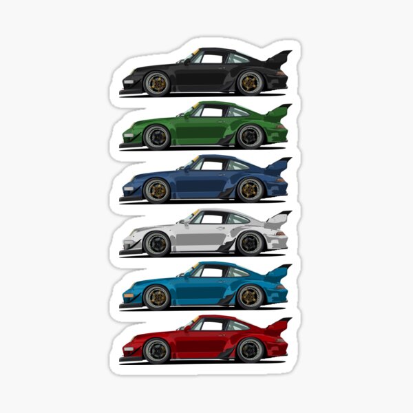 Porsche Stickers | Redbubble