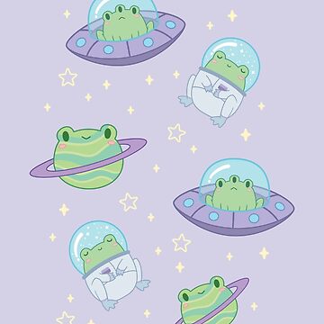 "Cute Cosmic Frogs" Sticker for Sale by ElectricFangs | Redbubble