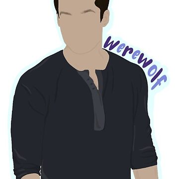 "Tyler the werewolf" Sticker for Sale by claysus | Redbubble