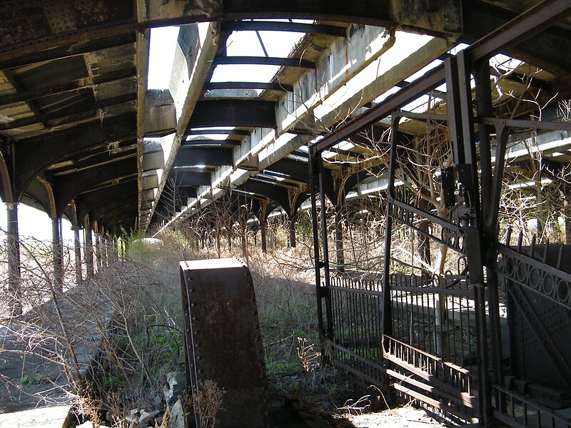 "Abandoned New Jersey Central Railroad Terminal Shed, Liberty State ...