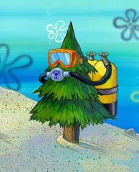 "Spongebob Diving Tree" Poster by ImVectress | Redbubble