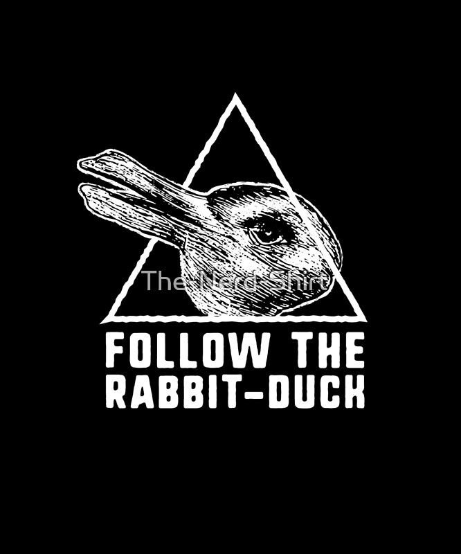 "Follow The Rabbit-Duck - Philosophy Wittgenstein Design" by The-Nerd ...
