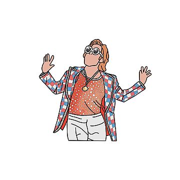 "rocketman " Sticker for Sale by Lilly Madsen | Redbubble