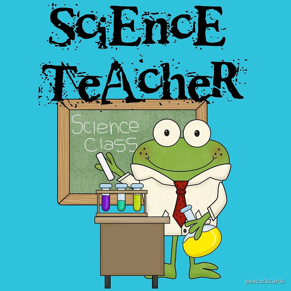 "Frog Science Laboratory Science Teacher" by peacockcards | Redbubble