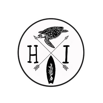 "Aloha Hawaii v2" Sticker for Sale by Corey Rudolph | Redbubble